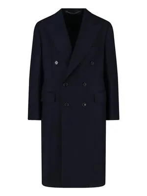 Cesare Attolini Double-breasted Wool-cashmere Jacket - Blue