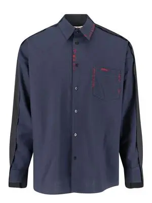 Marni 100% Virgin Wool Shirt - Blue