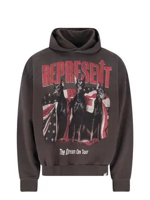 REPRESENT 100% Cotton Hoodie - Brown