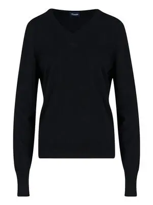 DRUMOHR 100% Cashmere Crewneck Sweater - Black