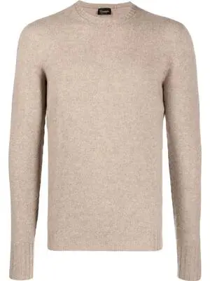 DRUMOHR 100% Cashmere Turtleneck Sweater - Brown