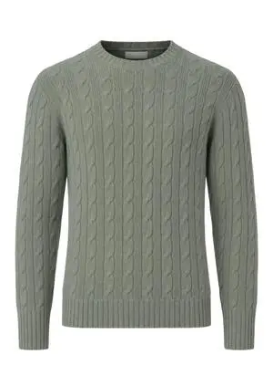 DRUMOHR 100% Cashmere Turtleneck Sweater - Green