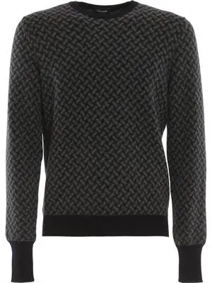 DRUMOHR DRUMOHR 100% Cashmere Crewneck Sweater Navy