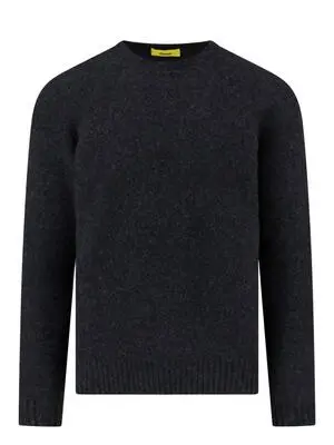 DRUMOHR 100% Lambswool Crewneck Sweater - Grey