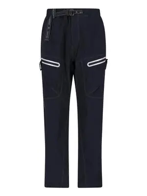AND WANDER Technical Nylon Trousers - Black