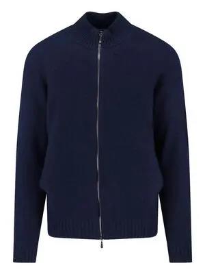 DRUMOHR DRUMOHR 100% Lambswool Crewneck Sweater Blue