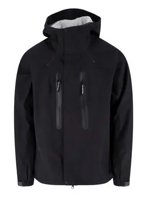 AND WANDER 100% Nylon Zip-up Anorak Jacket - Black