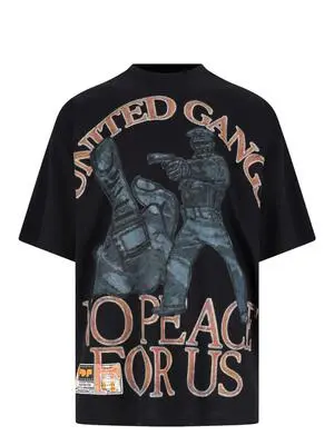 PDF Logo 100% Cotton T-shirt - Black
