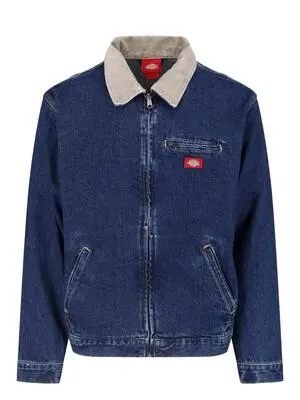 Dickies Denim Workwear Jacket With Contrast Collar - Blue