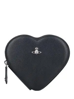 VIVIENNE WESTWOOD Heart Shaped Shoulder Bag - Black
