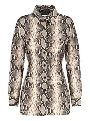 DURAN LANTINK DURAN LANTIK Snake Print Button-Up Shirt