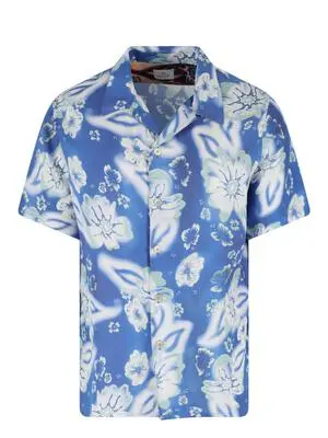 Paul Smith Lyocell Button-down Shirt - Blue
