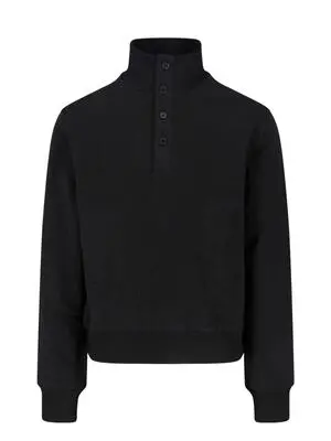 ENTIRE STUDIOS 100% Cotton Zip Up Hoodie - Black