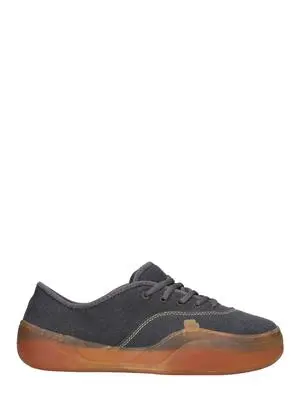 ERL 100% Cotton Lace-up Low-top Sneakers - Grey