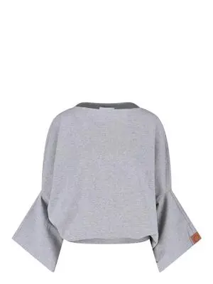 Stella McCartney Cotton & Elastane Crewneck Sweater For - Grey