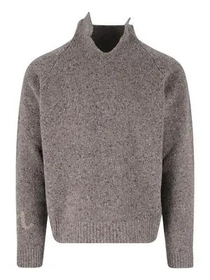 ERL Wool Blend Crewneck Sweater - Grey