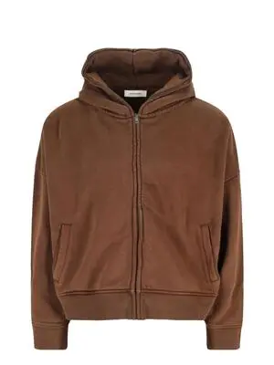 ENTIRE STUDIOS Zip Up Organic Cotton Hoodie - Brown