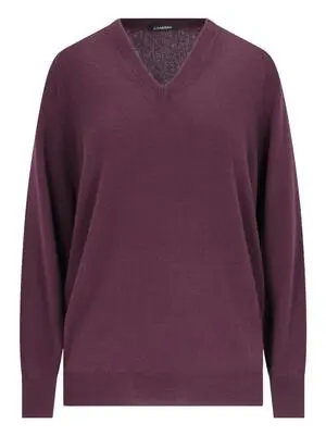 CANESSA V-neck Knit Sweater - Violet