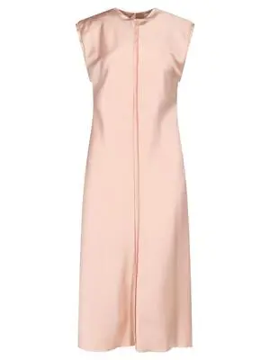 AMI Paris Satin-feel Mini Dress With Soft Lining - Pink