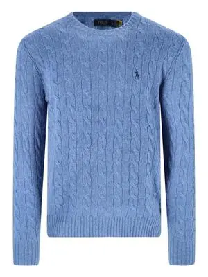 Polo Ralph Lauren Cable-knit Crewneck Sweater - Blue