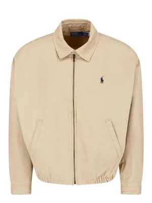 Polo Ralph Lauren Zip Front Harrington Jacket - Beige