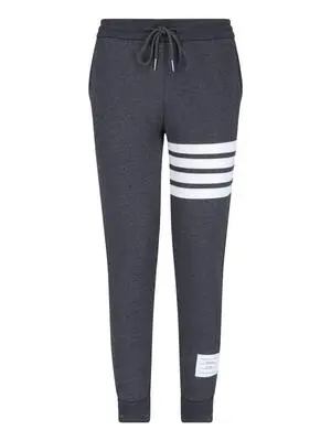 Thom Browne Striped Detail Drawstring Jogger Pants - Grey