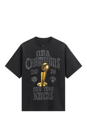 Nike 2025/26 Nba Championship New York Knicks T-shirt - Black