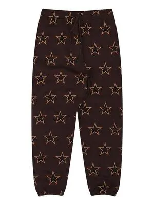 DENIM TEARS Every Tear Is A Star" All Over Printed Sweatpants - Brown