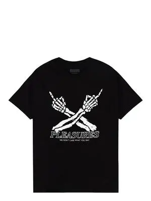 PLEASURES Don't Care T-shirt - Black