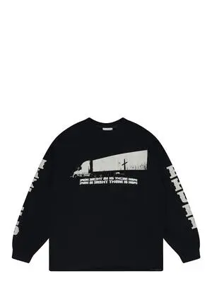 Rhude Cross Long-sleeve T-shirt - Black