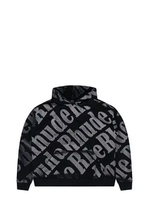 Rhude All Over Hoodie - Black