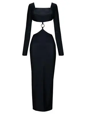 VESTIAIRE D'UN OISEAU LIBRE Lycra Cut-out Dress - Black