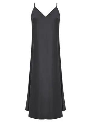 AVENUE 8 Lace Detailed Midi Dress - Black