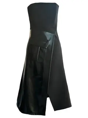 MIRIMALIST Savile Strapless Midi Dress - Black
