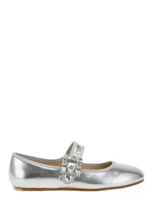 RAG & CO Upstage Brooch Mary Jane Ballerinas - Silver