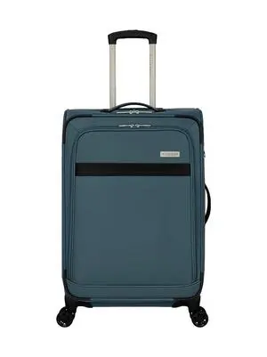 WALLYBAGS Stratford Softside Checked Spinner Luggage - Teal