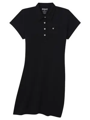BOAST Boast Pima Cotton Club Polo Dress Black