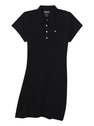 Boast Pima Cotton Club Polo Dress - Black