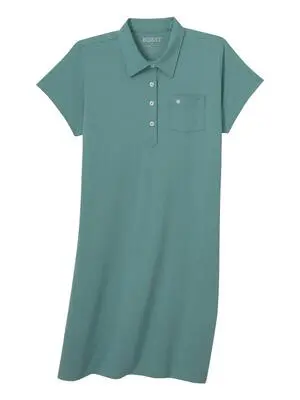 Boast Boast Pima Cotton Club Polo Dress Seafoam