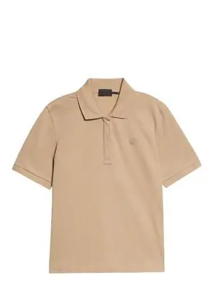 Moncler Logo Patch Polo - Beige