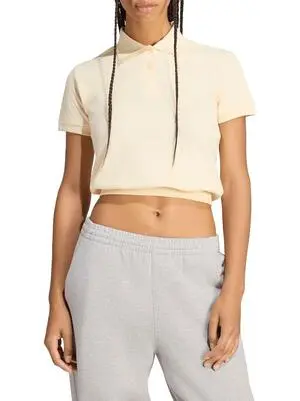 ADIDAS ORIGINALS Piqué Knit Polo Shirt - Warm Vanilla