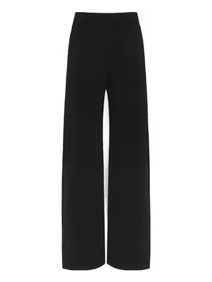 Max Mara Viscose Crepe Trousers - Black