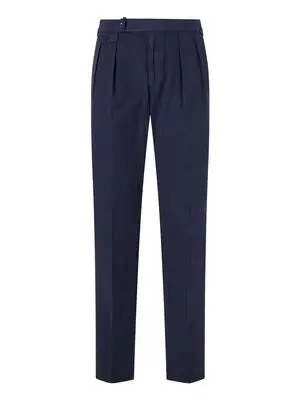 Polo Ralph Lauren Straight-leg Cotton Trousers - Navy