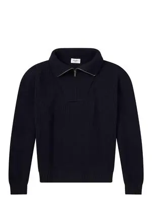 Saint Laurent Wool Rollneck Sweater - Black