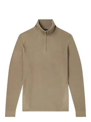 Sease Waffle Turtle-neck Wool-knitted Sweater - Beige