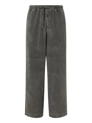 Officine Générale Fernand Wide-leg Corduroy Trousers - Gray