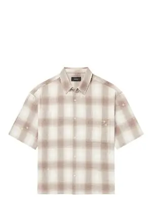 NAHMIAS Checked Cotton-flannel Shirt - Neutrals