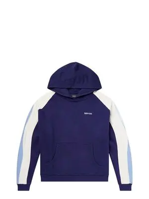 NAHMIAS Embroidered Cotton-jersey Hoodie - Blue