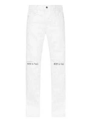 RtA Bryant Skinny Jeans - White