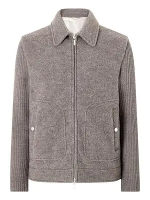 Eleventy Knitted Wool Jacket - Gray